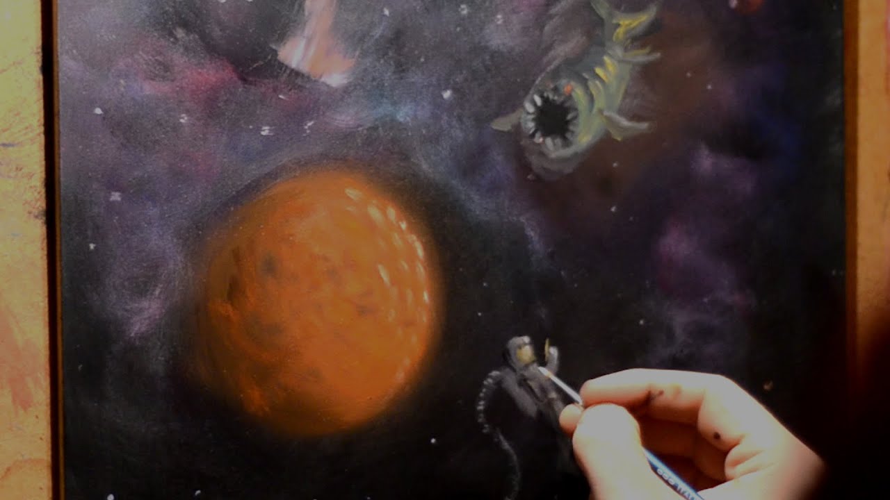 Sci Fi Space Painting Lesson - YouTube