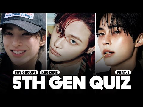 5TH GEN QUIZ | BOY GROUPS | KBGZONE (KPOP GAME)
