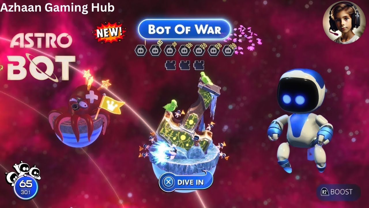 Astro Bot OCTOPUS BOSS Last World ; PS5 Gameplay - YouTube