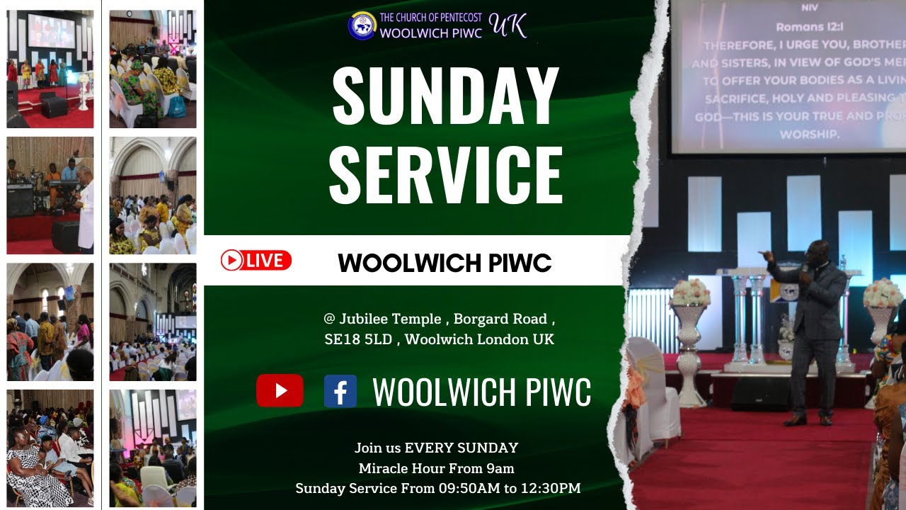 Sunday Service - Woolwich PIWC - 15th October 2023 - YouTube