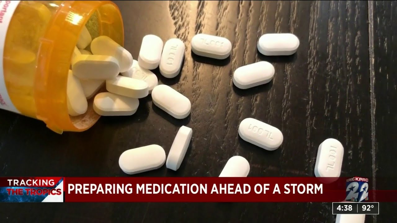 Preparing medication ahead of a storm - YouTube