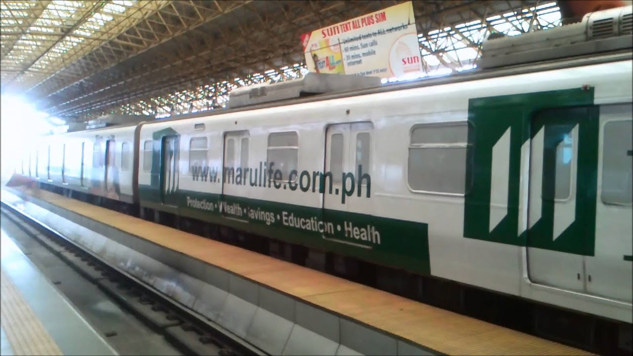 Manila LRTA Line 2 Megatren EMU Set 14 (Manulife Wrap Ad) - YouTube