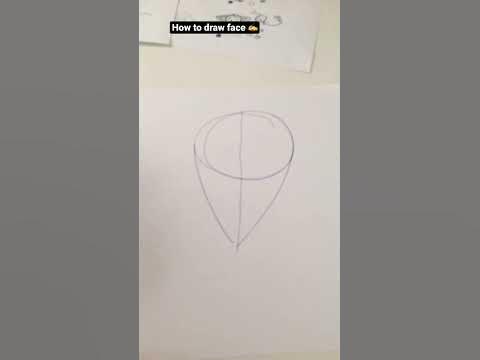 How to draw a face - YouTube