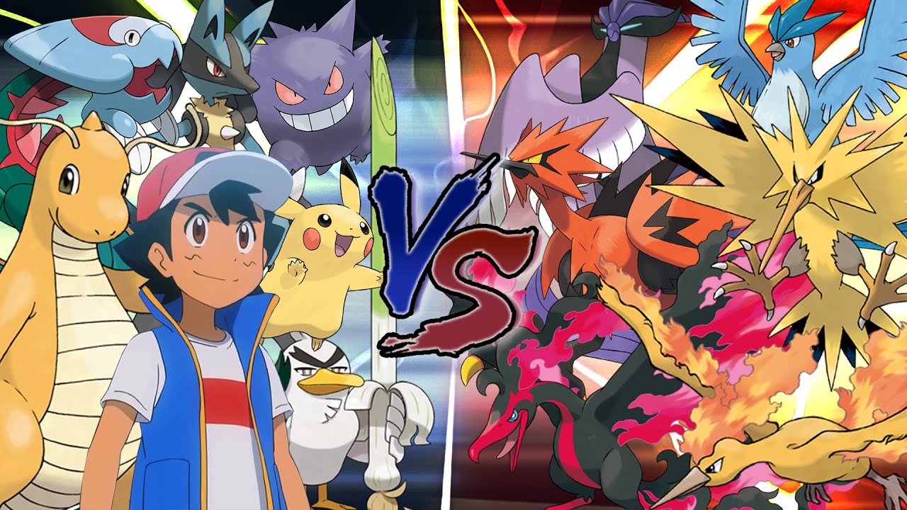 Legendary Pokemon Battle: Ash Vs Legendary Birds - YouTube