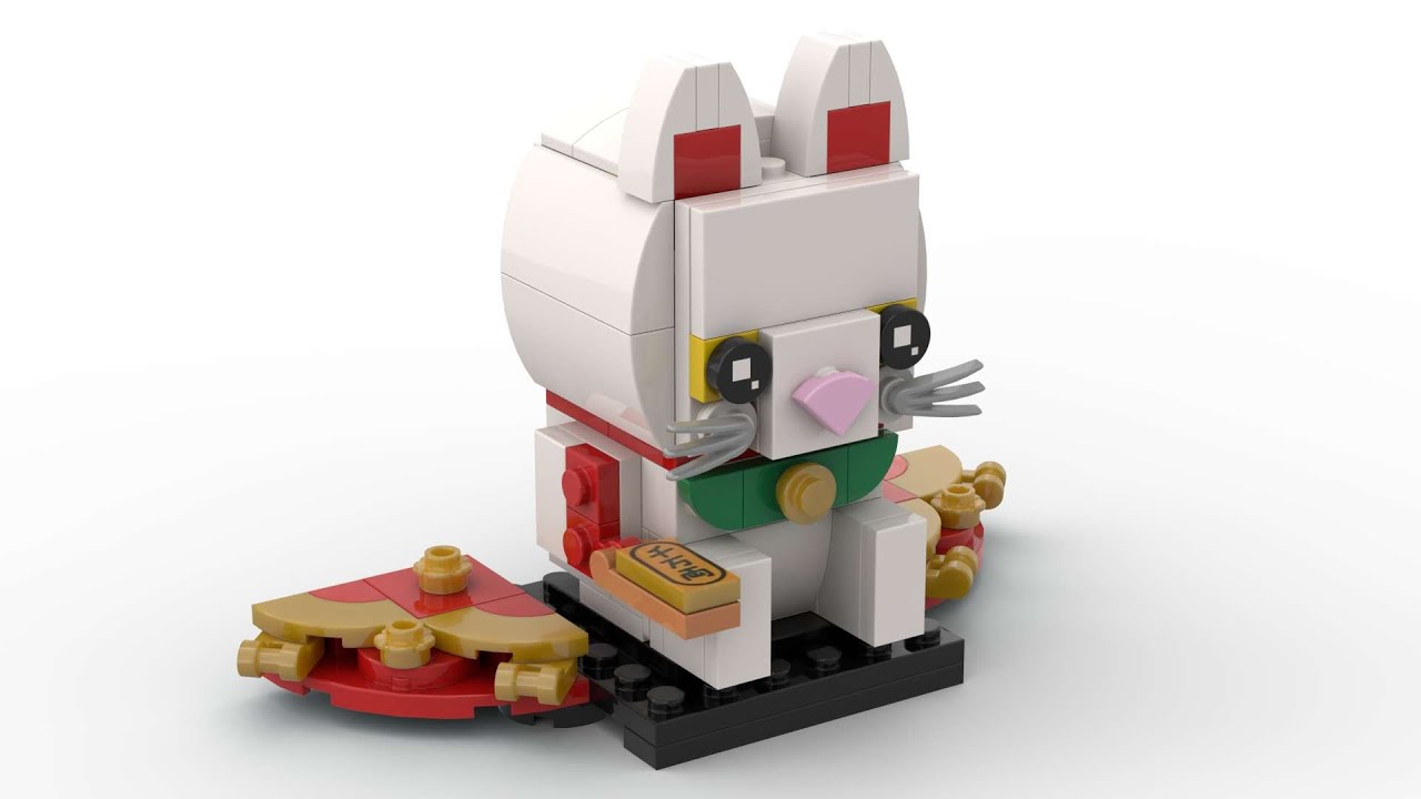 Lego 40436 Lucky Cat Speed Build LDD by PLegoBB - YouTube