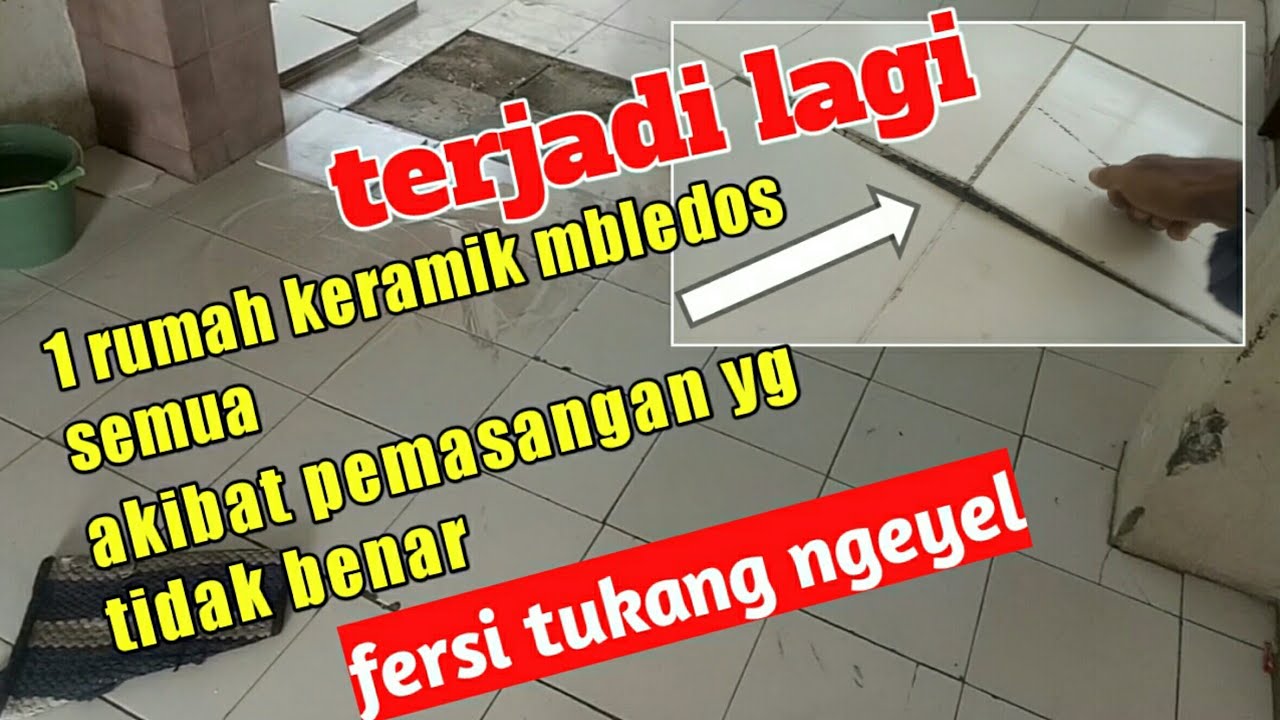 Cara mengganti keramik lantai yang pecah akibat pesang keramik salah ...