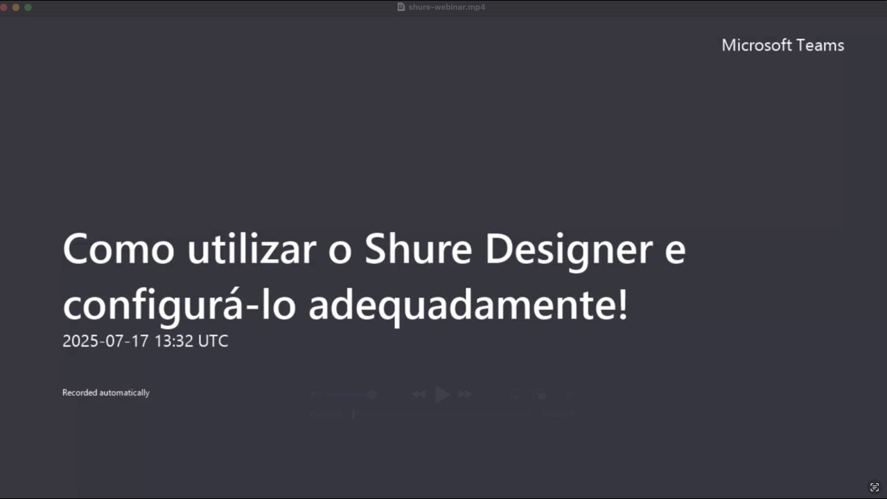 Como utilizar o Shure Designer e configurá-lo adequadamente! - YouTube
