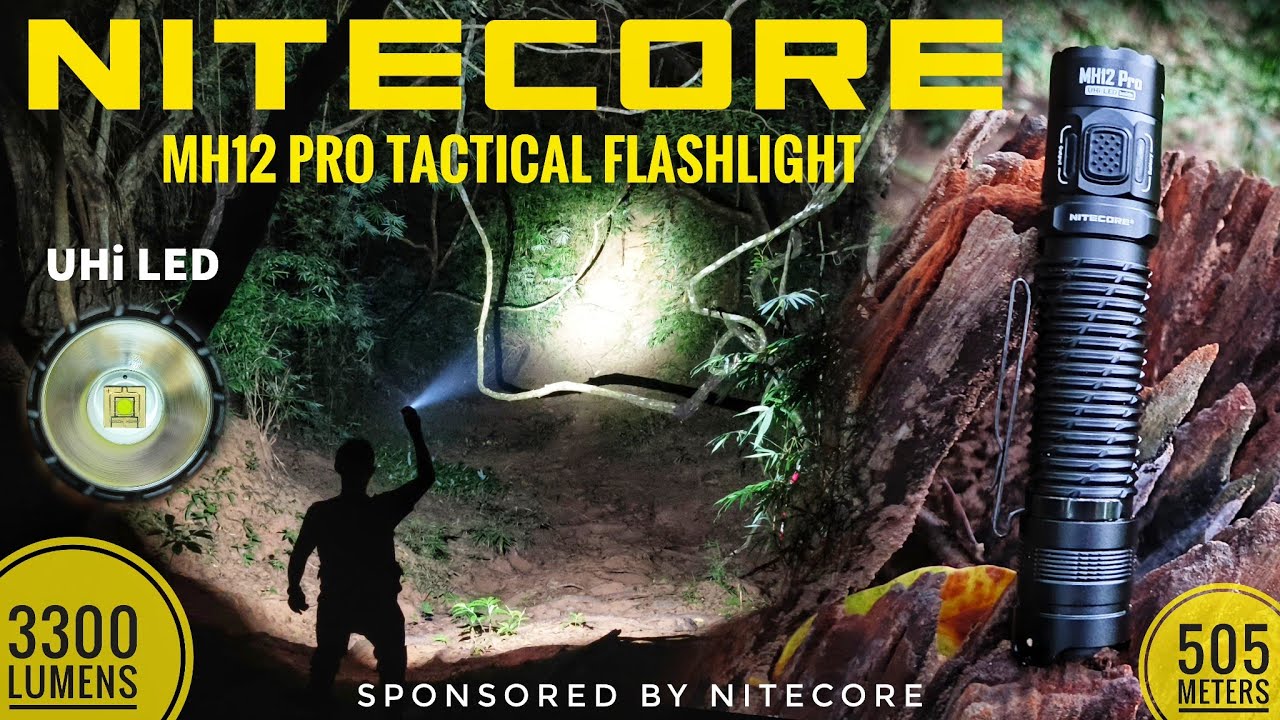 Nitecore MH12 Pro, UHi LED 3300 lm 505 m & Comparison with Olight ...