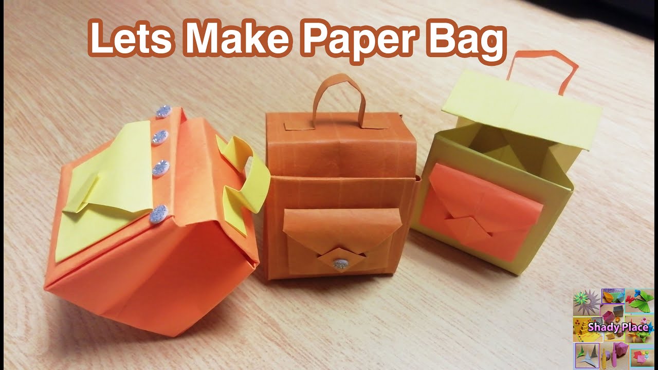 Paper bag (with front pocket) - YouTube