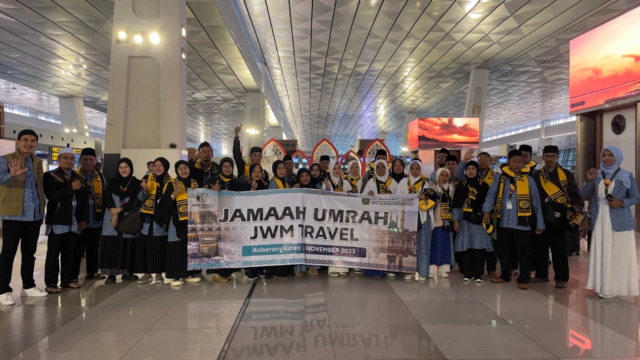Jamaah umrah JWM TRAVEL Keberangakatan 25 November 2023 - YouTube