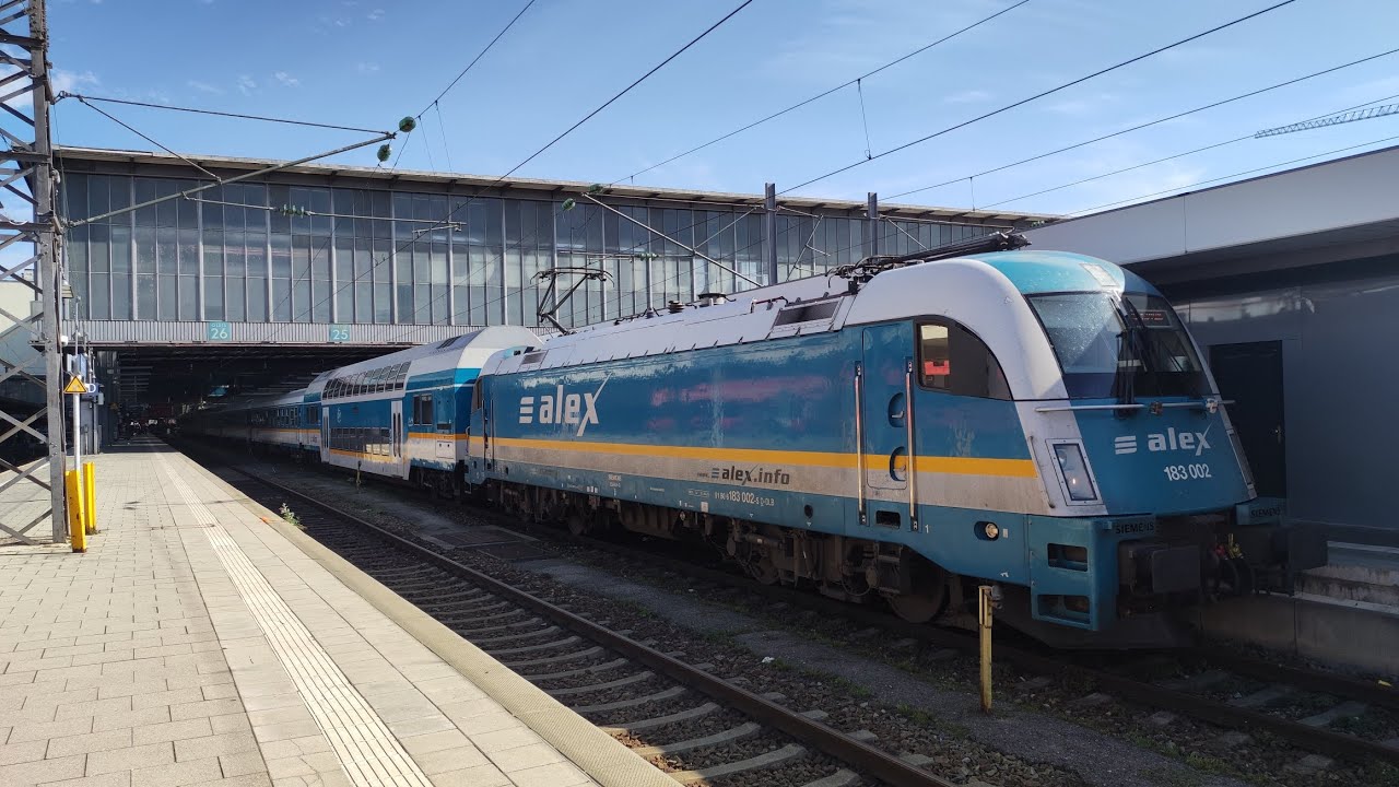 ALEX BR 183, BRB VT 172, SBB Astoro, DB BR 146, DB BR 102 München Hbf 3 ...