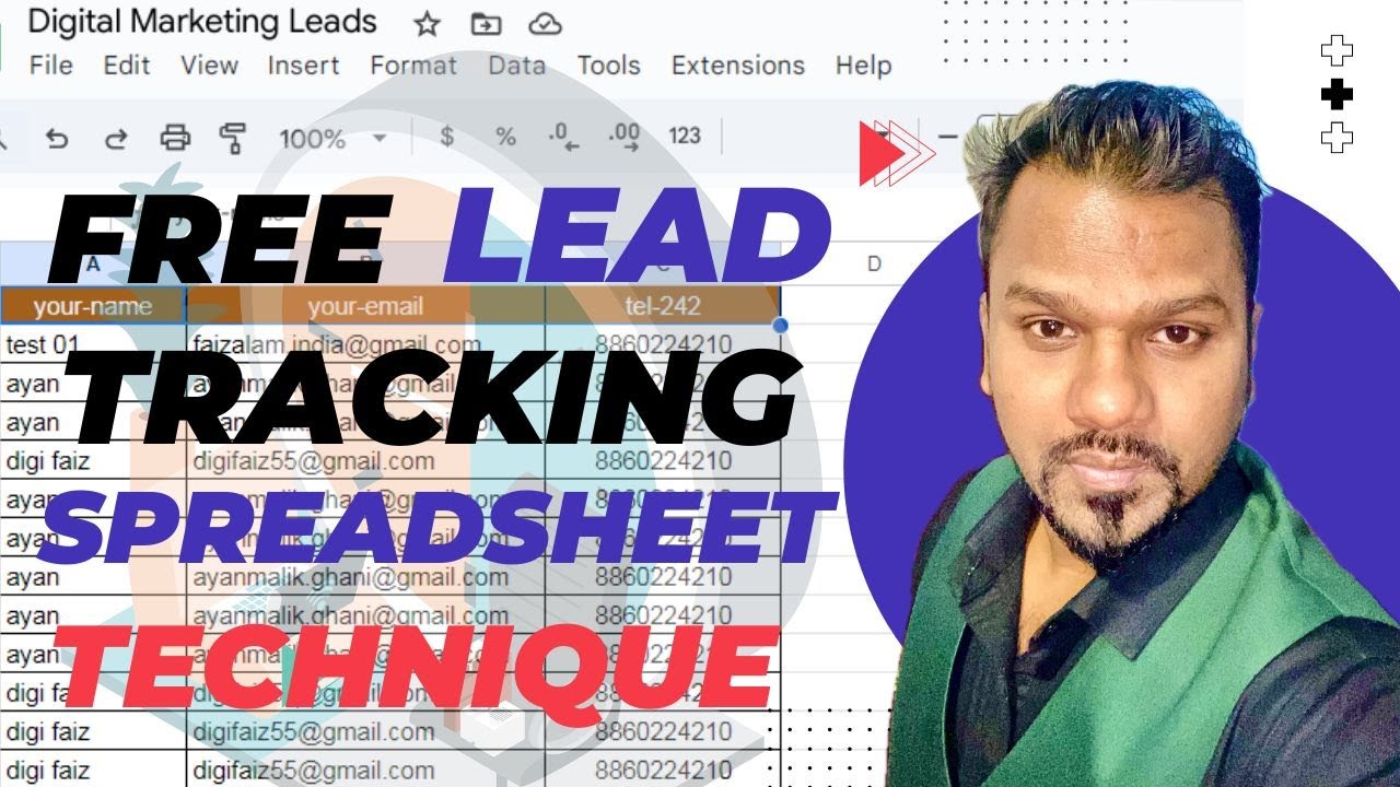 Free Lead Tracking Spreadsheet Tutorial | How to Track your Sales by ...