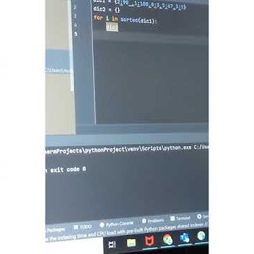 Python interview question - Sort a dictionary - YouTube