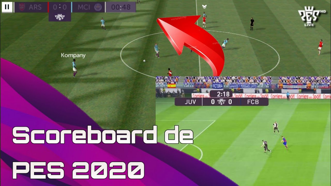 SCOREBOARD DE PES 2020 (tutorial) - YouTube