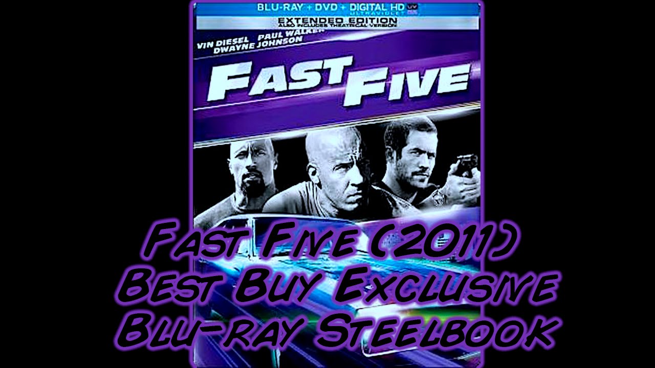 Fast Five (5) (2011) | Best Buy Blu-ray Steelbook | Custom Inside ...