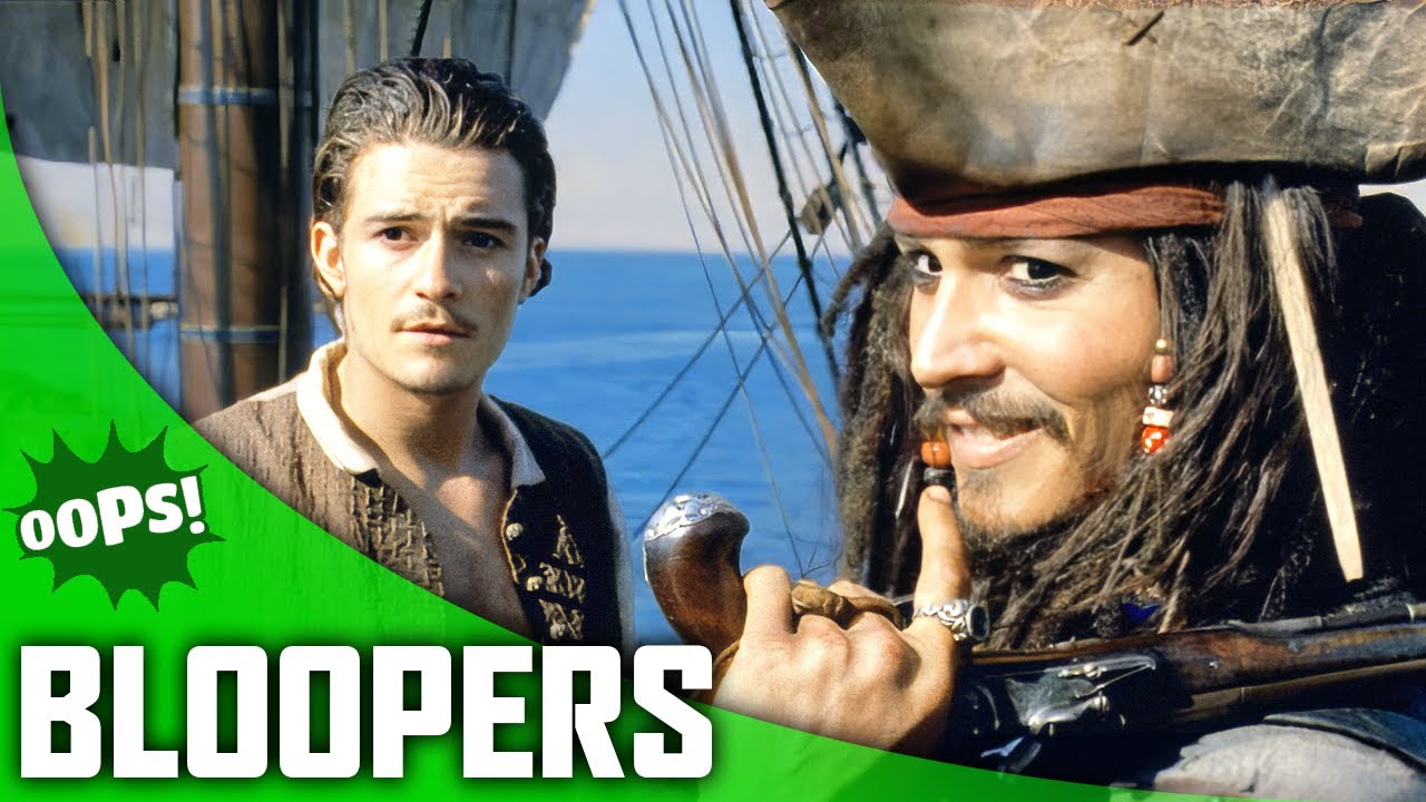 PIRATES OF THE CARIBBEAN: THE CURSE OF THE BLACK PEARL Bloopers: Funny ...