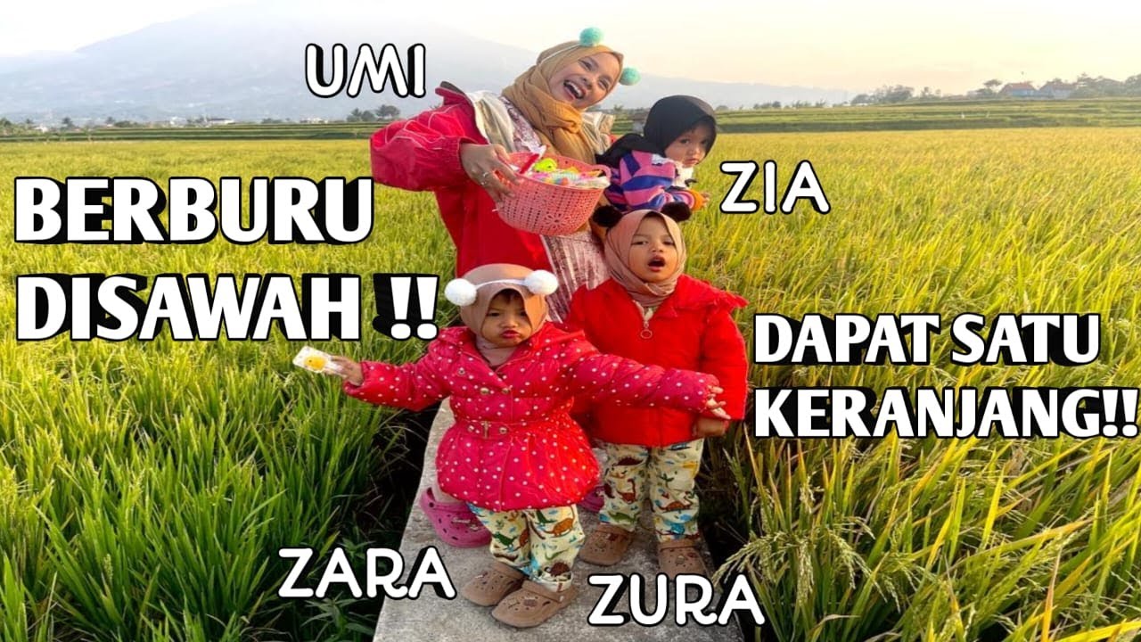 BERBURU DISAWAH MENYENANGKAN BERSAMA ZURA ZARA ZIA!! Dapat satu ...