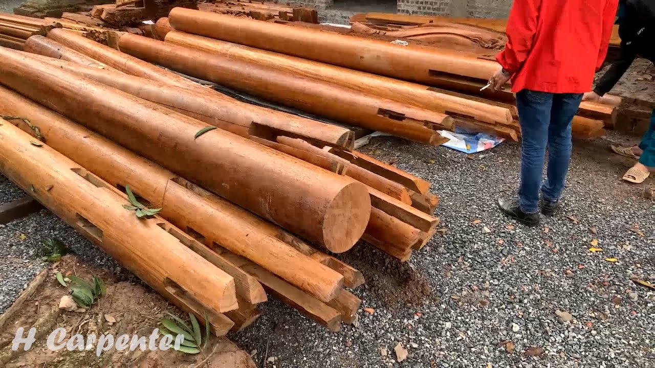 Build Construction Of Traditional Asia Wooden House Part 1 / TIMELAPSE ...