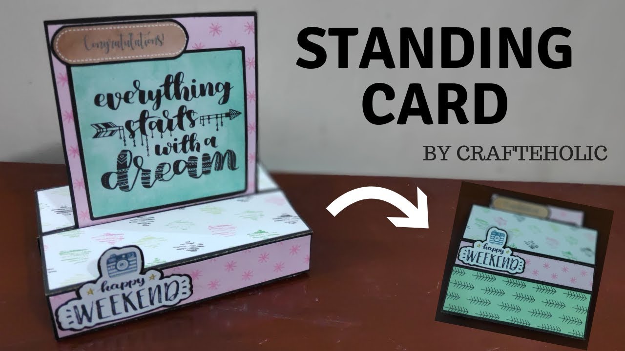 diy birthday cards | handmade birthday card | standing card | paper ...