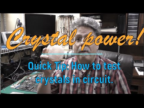 C128 Crystal Power - How to test crystals in circuit. - YouTube