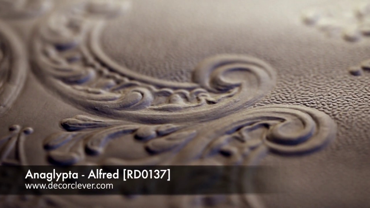 Anaglypta Wallpaper - Alfred. A close-up look at this embossed ...