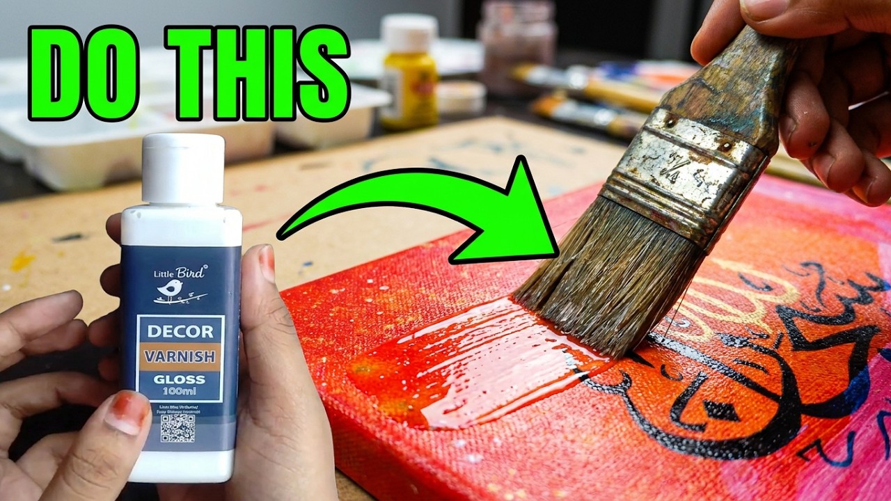 how to use decor varnish gloss?? - YouTube