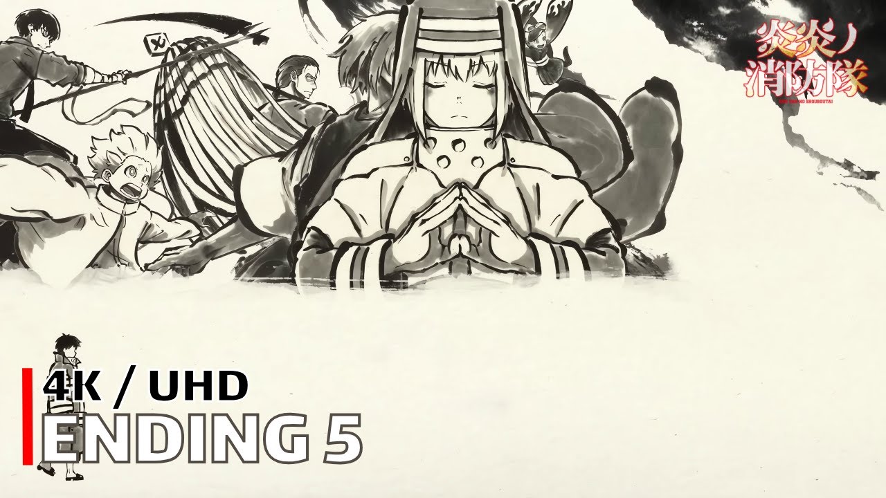 Fire Force - Ending 5 (Uru-Siren) | 4K UHD | Subtitles - YouTube