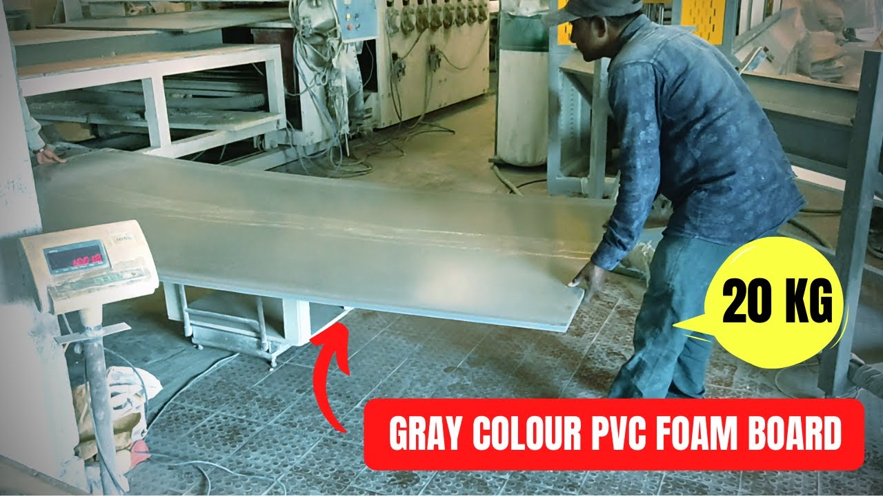Gray Colour PVC Foam Board Manufacturing Process | EEZEE BOARD # ...