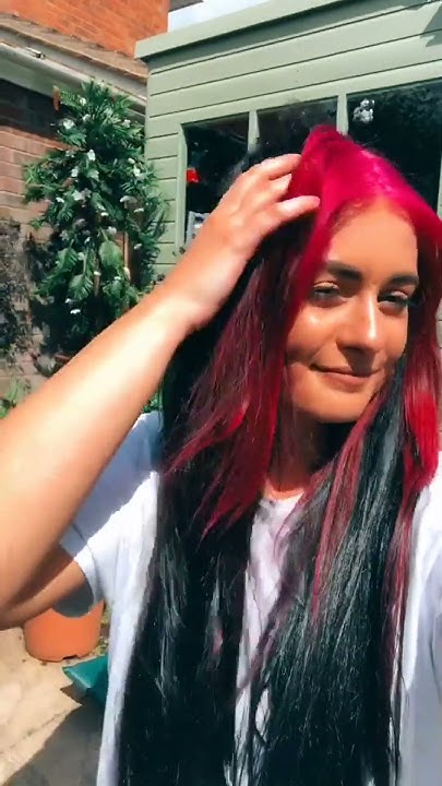 Dyed my hair pink on a whim - YouTube