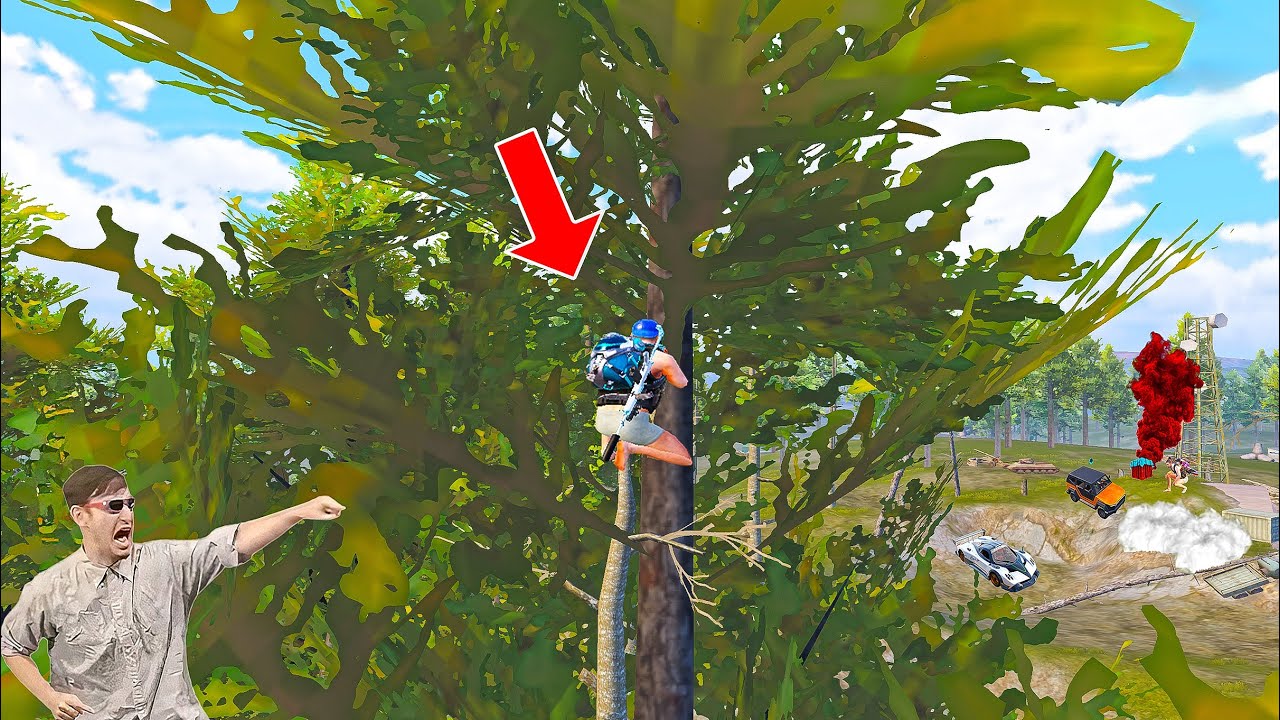 UNSEEN Hidden Tree Camping Trick in PUBG Mobile 😱😂Trolling in PUBG ...