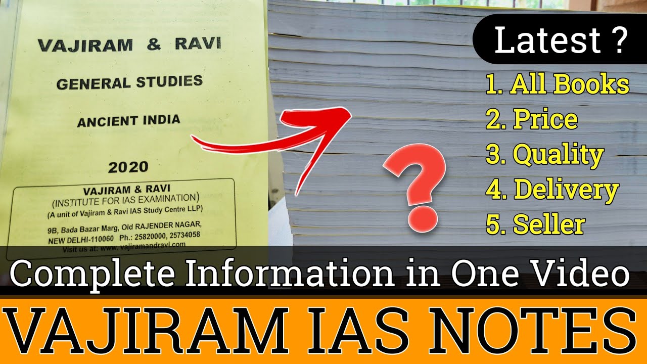 Vajiram IAS Notes (Full Review)🔥🔥| Price, Quality & Seller No ...