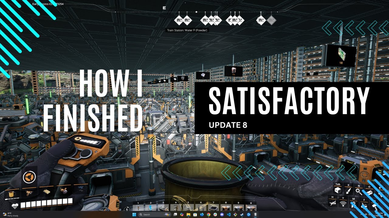 How I finished Satisfactory Update 8 - YouTube