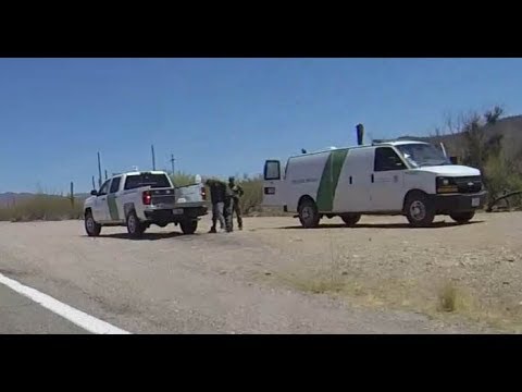 U.S. Border Patrol UDA Alien Hunt on Arizona State Route 86 Highway, 15 ...