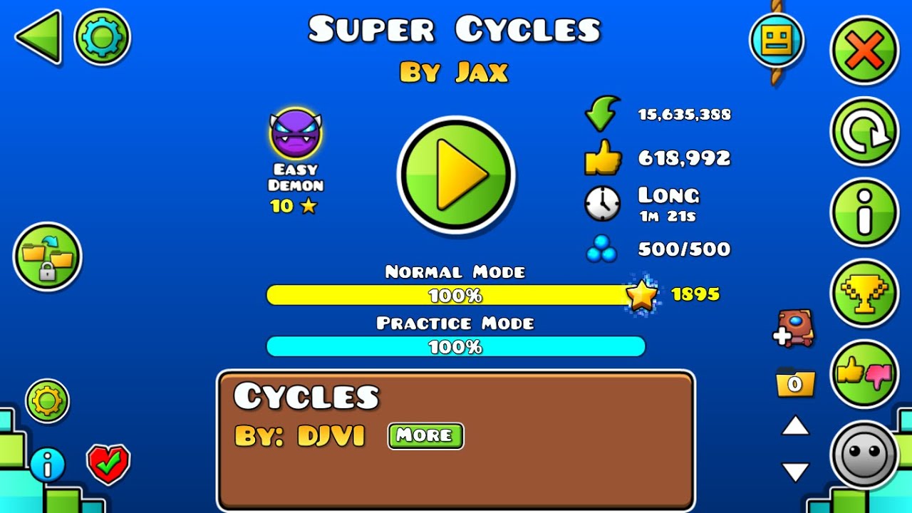 Geometry dash - Super cycles | Elplallero75 - YouTube