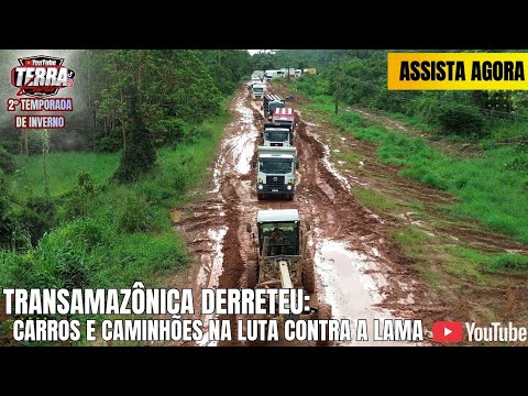 SOBREVIVENDO À LAMA: O Desafio Extremo de Caminhoneiros na BR-230  14/03/26
