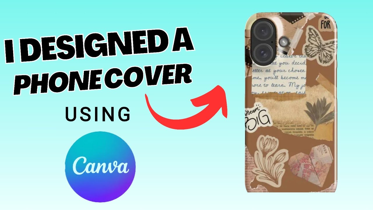 Canva for print on demand /Aesthetic phone case design using canva # ...