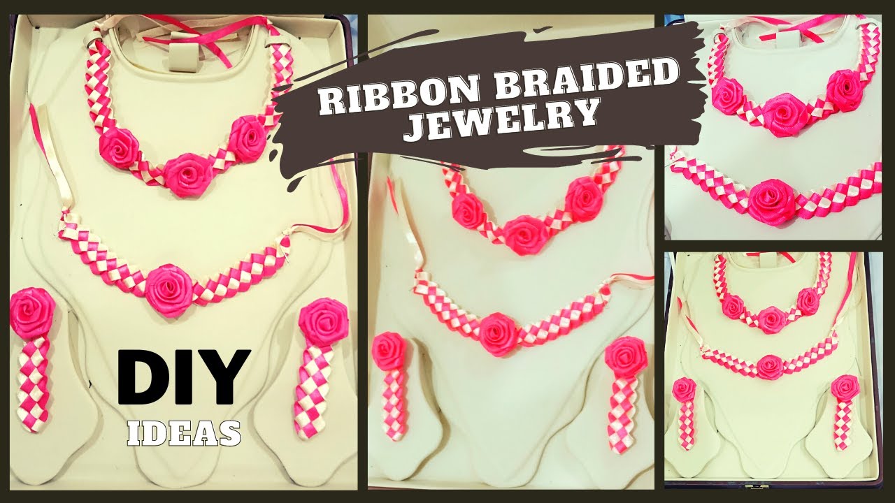 2 Color Braided Ribbon Lie| Ribbon Braided Jewelry| DIY - YouTube