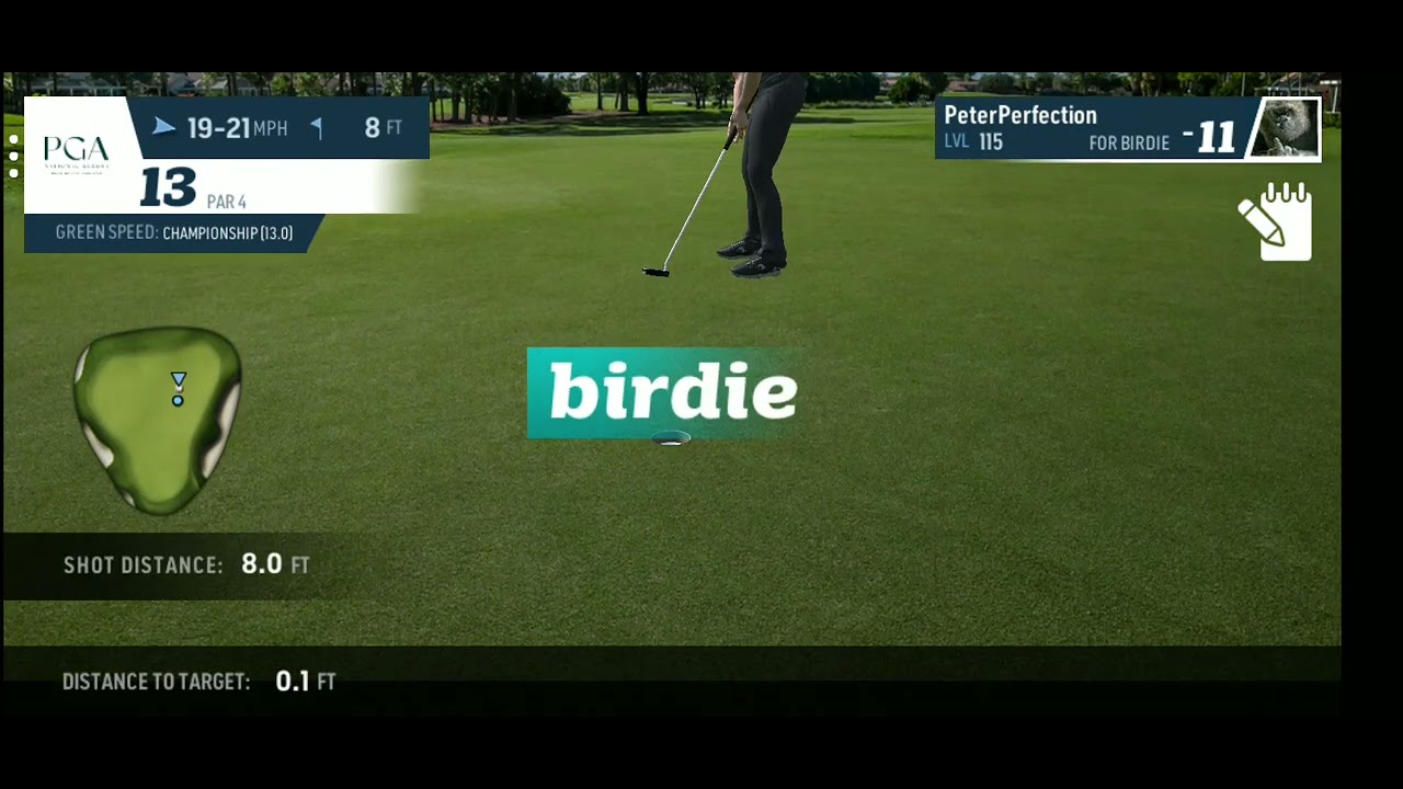 WGT Mobile. PGA National. 1st look at B9. 8 under. Total 57. 🤪😜😛😇😆😄😀🙂 ...