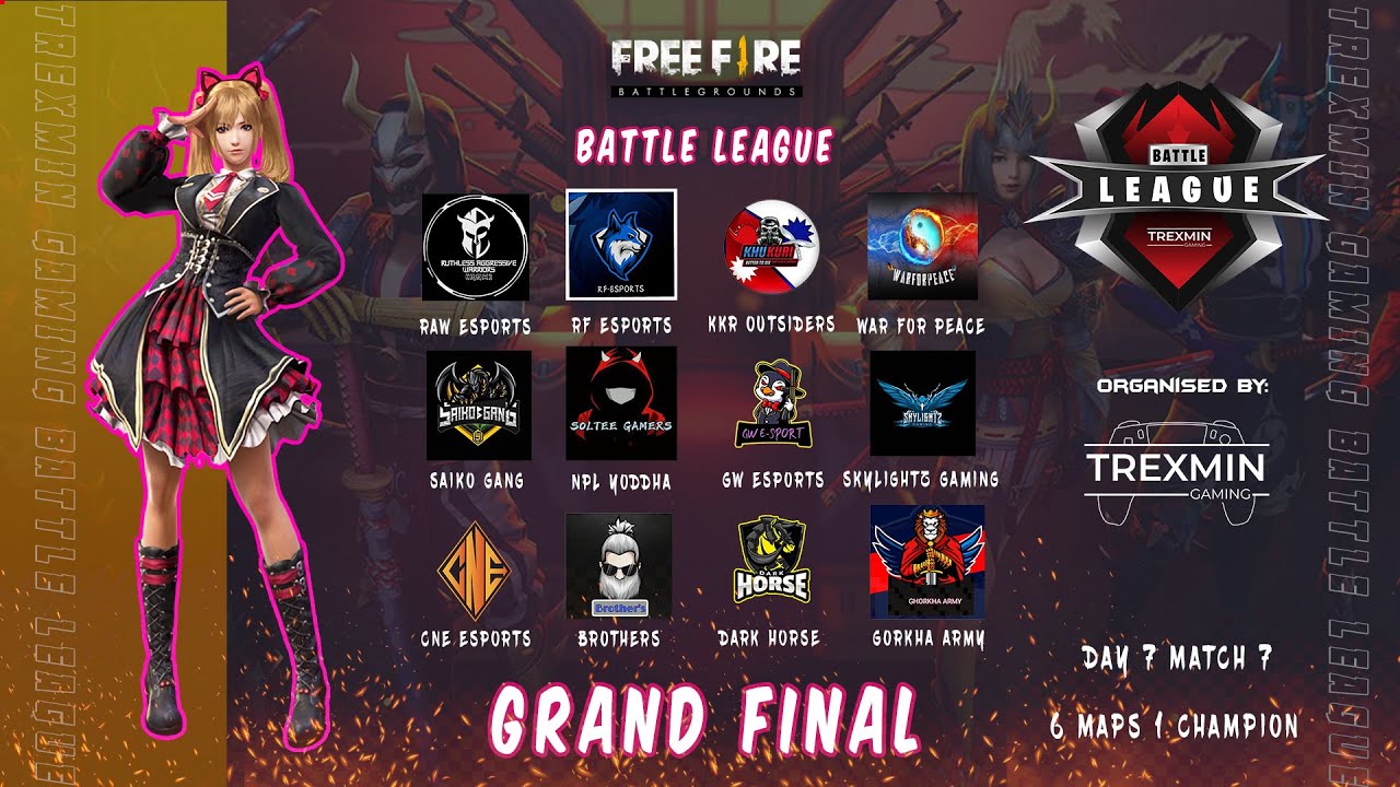 Free Fire Battle League By Trexmin Gaming | Finale | LIVE - YouTube