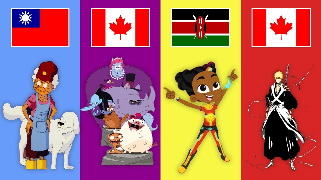 Cartoon From Different Countries : part 5 - YouTube
