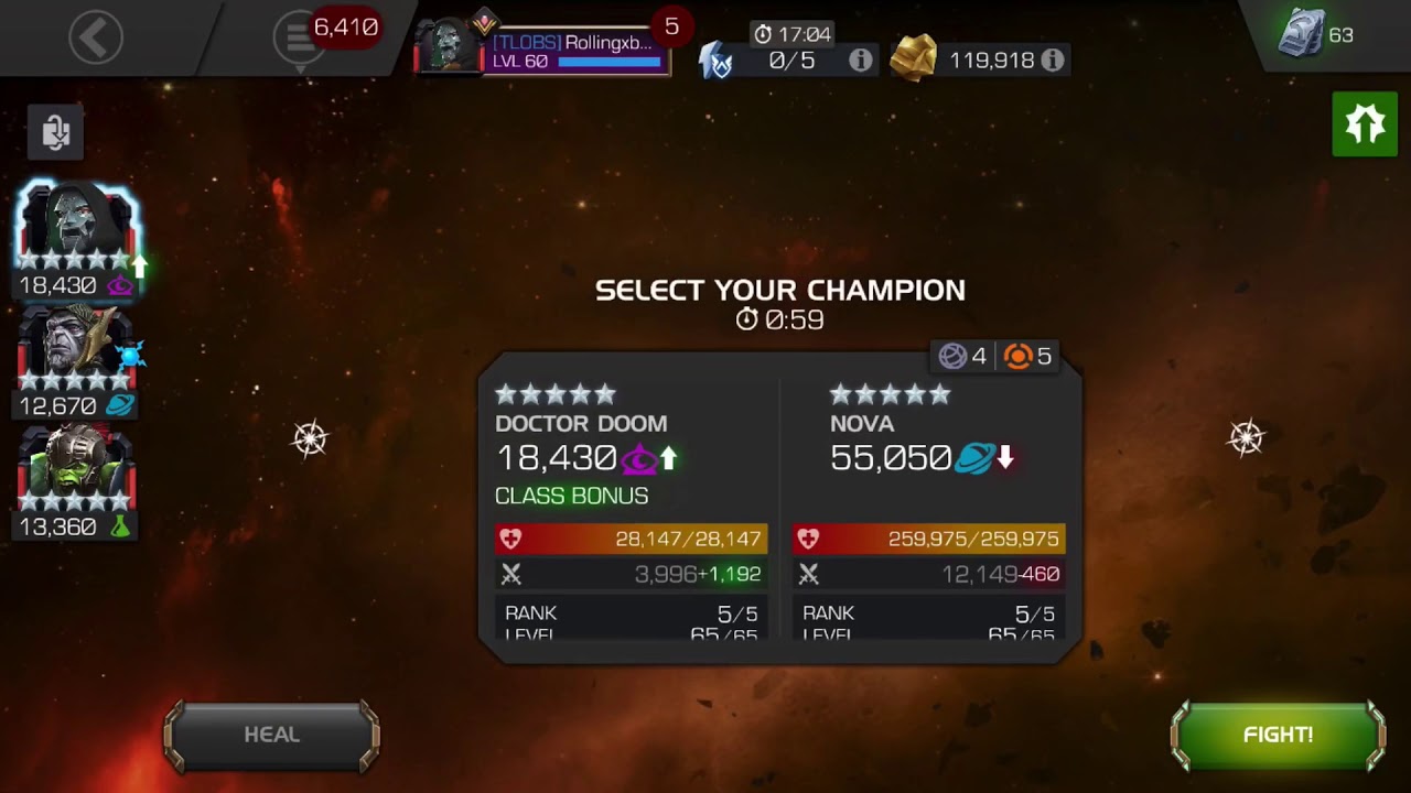 Mcoc- AQ (Map 6) Easy nova takedown with Doom - YouTube