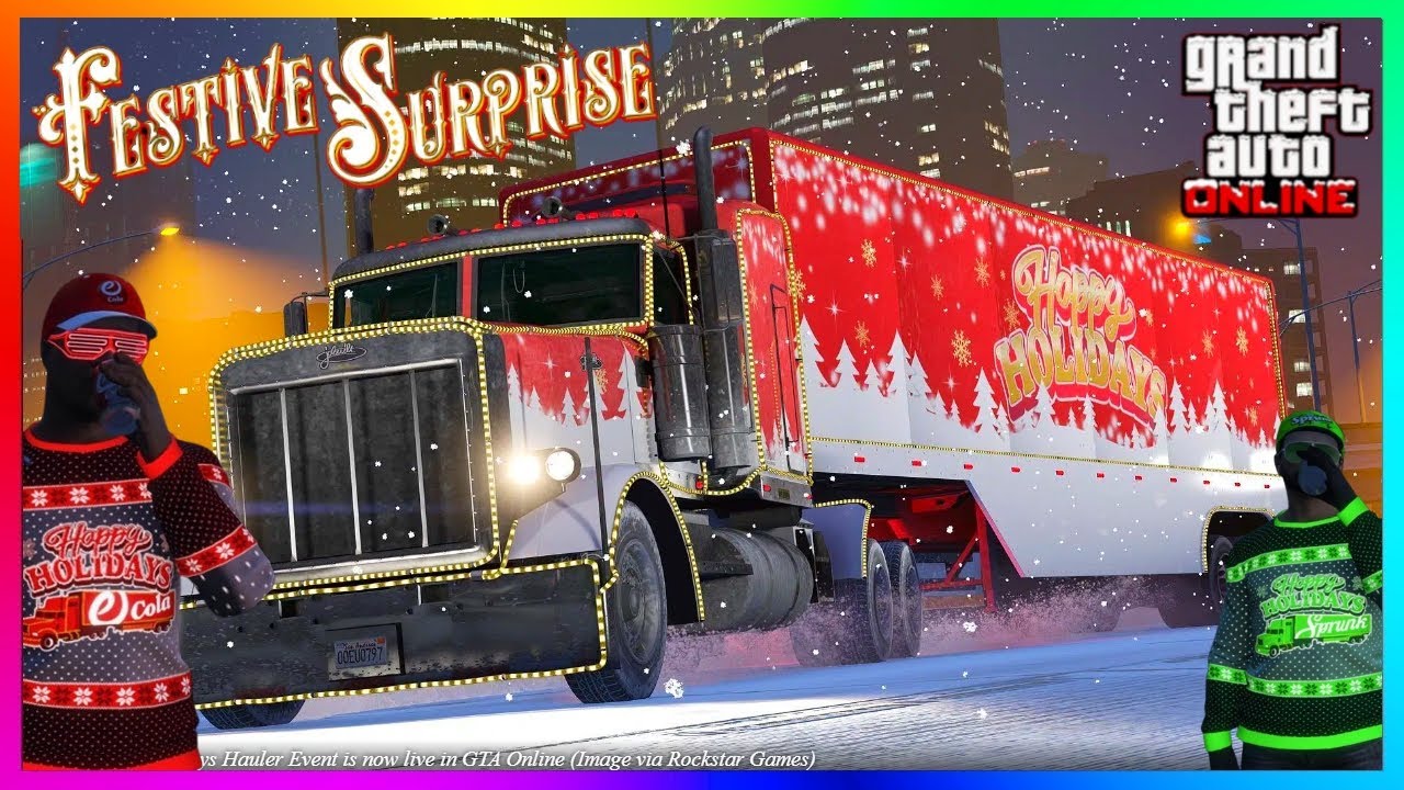 GTA 5 Online - How To Spawn "HAPPY HOLIDAYS HAULER" Event 2024 -UNLOCK ...