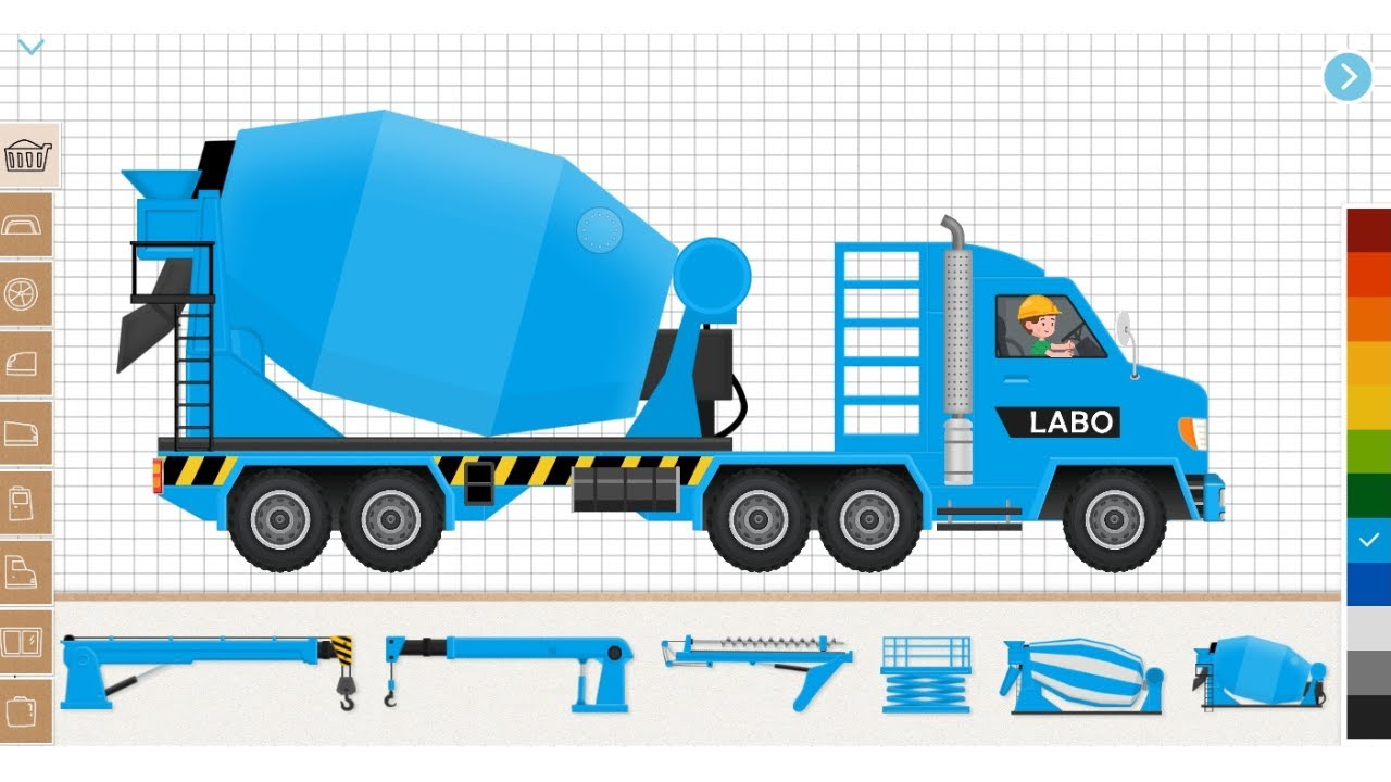 Light Cement Mixer Build - Labo Construction Truck’s Speedy Mix Machine ...