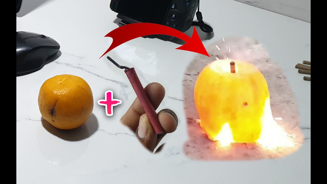 WORLD'S FIRST EXPERIMENT GLOWING ORANGE | ORANGE + CHATAI BOMB ...