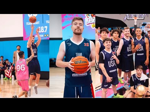 Mr.Beast Full Highlights Basketball Stars Team Beast Vs. Team Fede ...
