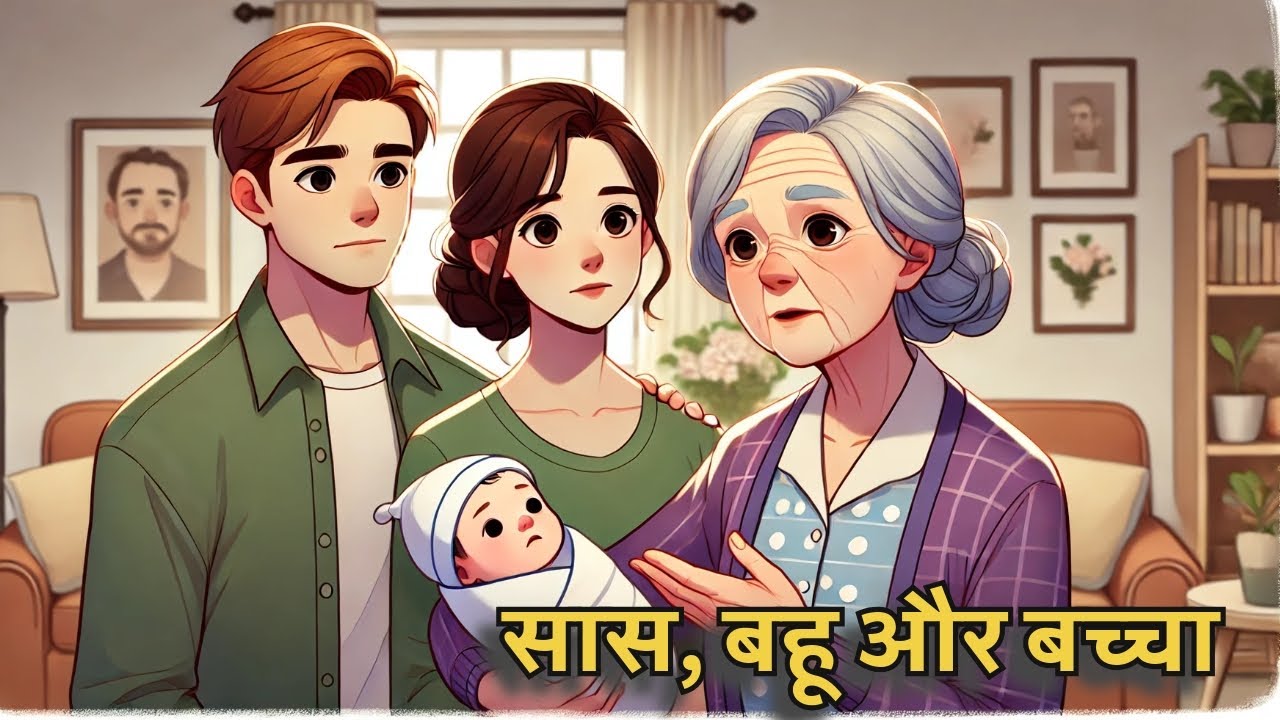Saas Bahu Aur Bachcha || hindi cartoon moral story #moralstory # ...