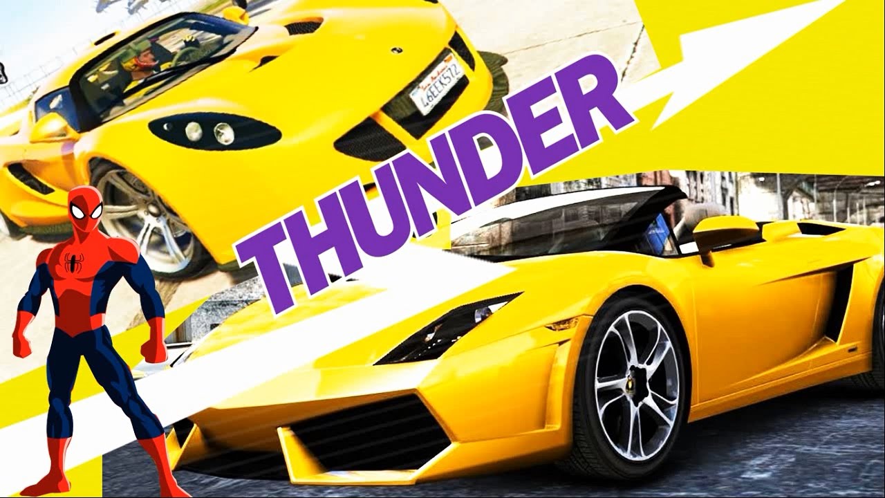 SPIDERMAN Thunder Cars - Cartoon for Children with SUPERHERO for Kids ...