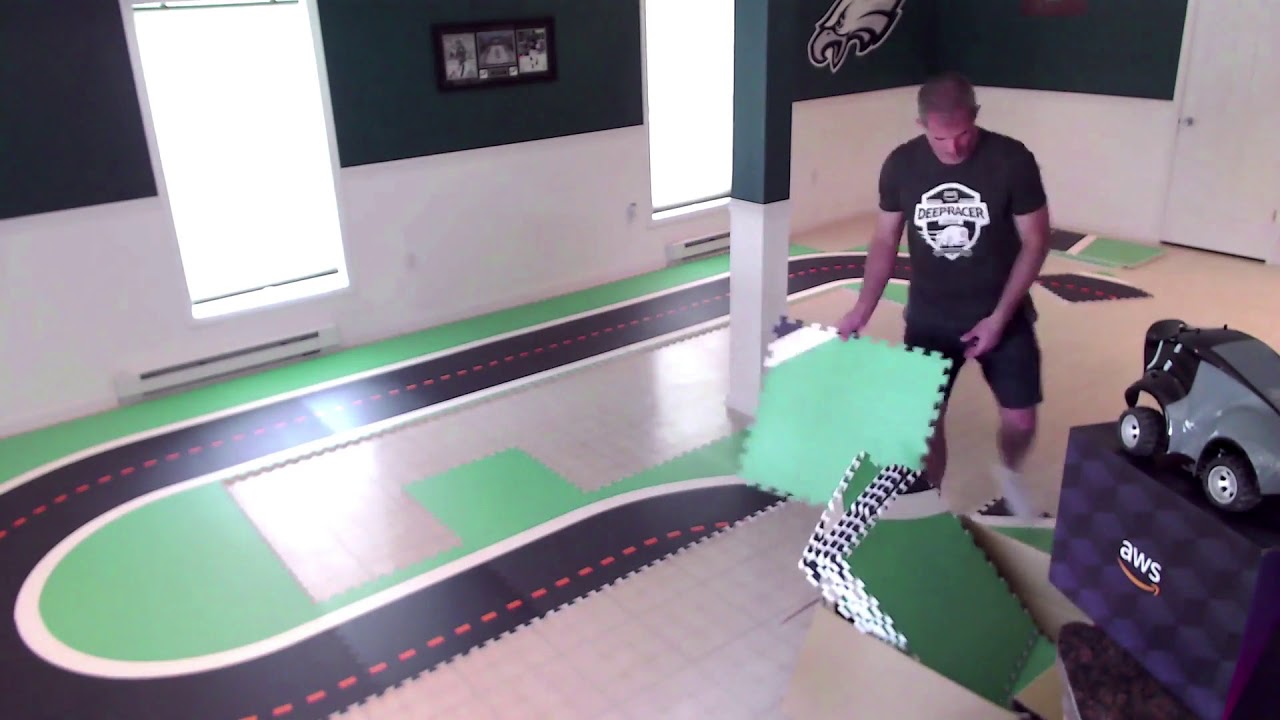 Underground AWS DeepRacer Track Setup in my basement - YouTube