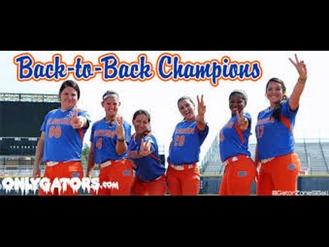 Florida Lady Gators Softball 2015 Championship Final Outs - YouTube