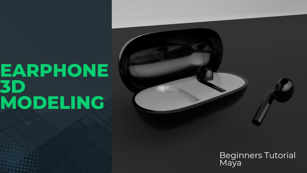 Earphone Modeling in maya/UV/Substance painter/Tutorial for beginners ...